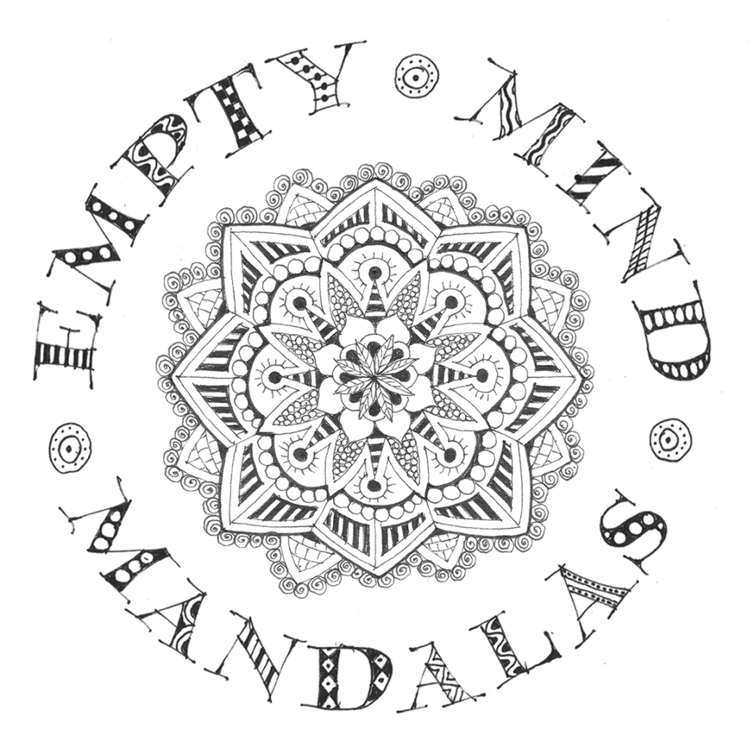 Empty Mind Mandalas, Designs hand drawn by local artist.